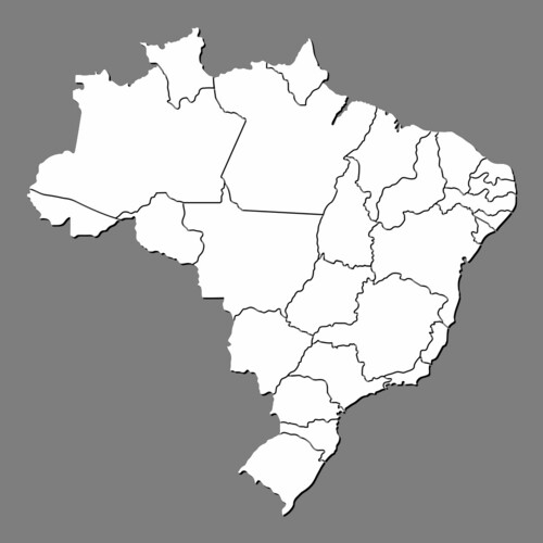Recorte Mapa Estados do Brasil